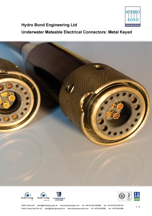 HYDRO BOND ENGINEERING社製 Underwater Mateable Electrical Connectors ...