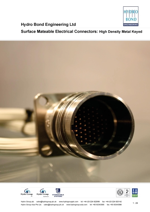 HYDRO BOND ENGINEERING社製 Surface Mateable Electrical Connectors: High ...